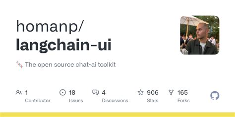 Github Homanplangchain Ui 🧬 The Open Source Chat Ai Toolkit