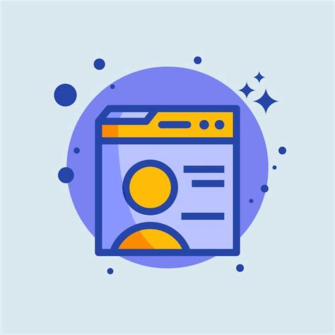 Premium Vector Profile Flat Illustration User Signs Vector Illustration