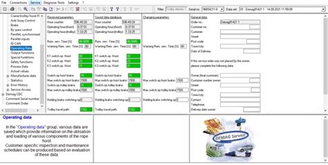 diagnosing additional error codes on demag canbus hoists and cranes