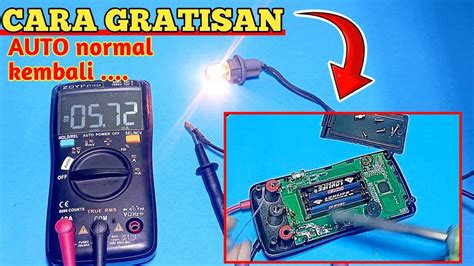 Cara Memperbaiki Multitester Digital Rusak Tidak Bisa Mengukur Amper