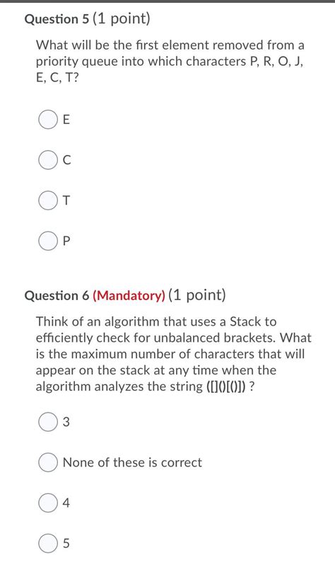 Solved Question 1 Mandatory 1 Point Given An Array Based