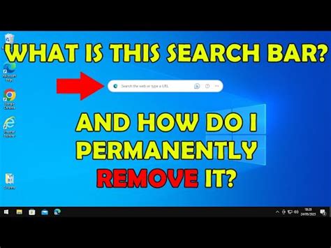 How to remove the windows desktop search box Видео