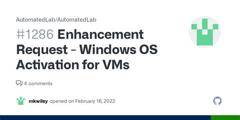 enhancement request windows os activation for vms · issue 1286