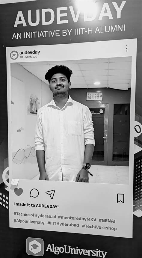 Sai Nithin Malla On Linkedin Audevday Iiithyderabad Networking Learning Dsa Workshop