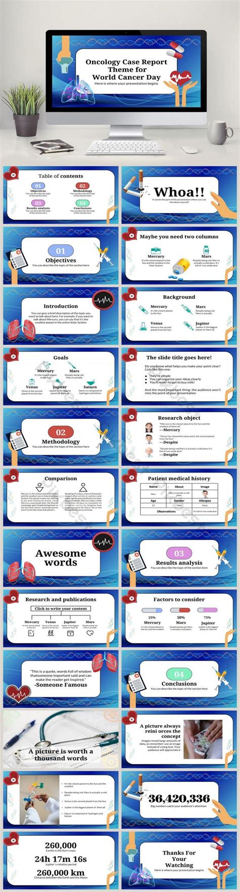 Respiratory Diseases Copd Treatment Breakthrough Blue Powerpoint Pptx Template Free Download