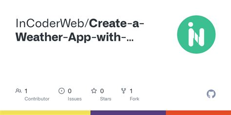 Github Incoderweb Create A Weather App With Html Css And Javascript