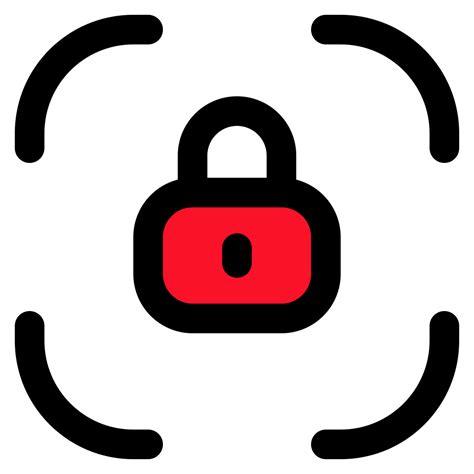 Scan Unlock Security Biometric Identification Authentication Icon
