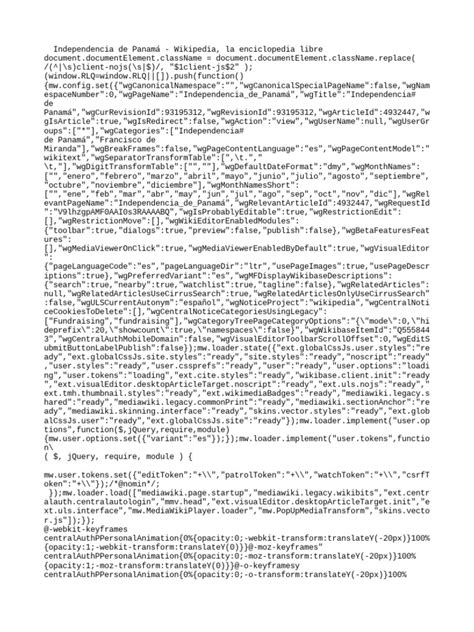 Independencia De Panamá Wikipedia La Enciclopedia Libre Pdf