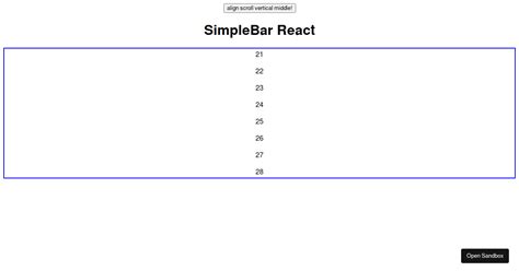 Simplebar React And Vertical Middle Align Codesandbox