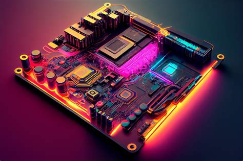 Premium Photo Abstract Circuit Cyberspace Design Created With Generative Ai Technology