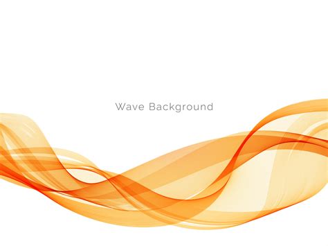 Decorative Design Modern Pattern With Stylish Smooth Orange Wave Background 2151577 Vector Art