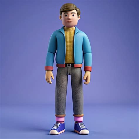 Premium Photo Character Men