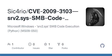 cve 2009 3103 srv2 sys smb code execution python ms09 050 ms09 050
