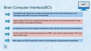 Brain Computer Interface Bci Technology Pptx