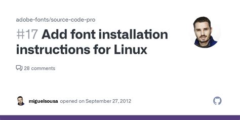 Add Font Installation Instructions For Linux Issue Adobe Fonts Source Code Pro GitHub