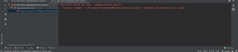 Process Command Cprogram Filesjavajdk180201binjavaexe Finished With Non Zero Exit