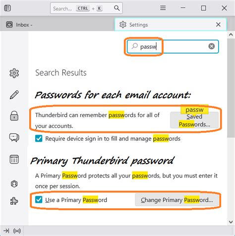 Email Thunderbird Is Using Two Different Passwords Super User