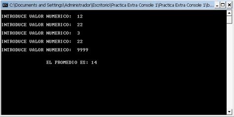 programacion practica extra 1 console