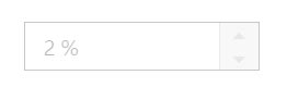 Behavior Settings PercentageTextBox ASP NET Core Syncfusion