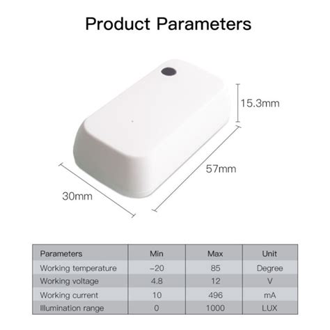 Tuya Wifi Light Sensor Smart Illuminance Brightness Detector Linkage Control Home Work Daraz Pk