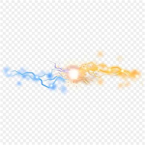 Collision Spark Lightning Effect Png And Psd