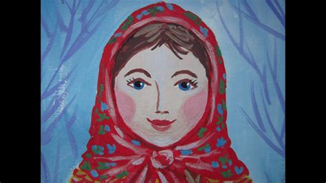 Як намалювати на Масляну дівчину з млинцями покрокове відео для