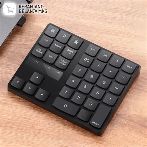 Jual Keyboard Mini Angka Numerik Keypad Numeric Multimedia Wireless 2 4GHz 35 Buttons R57