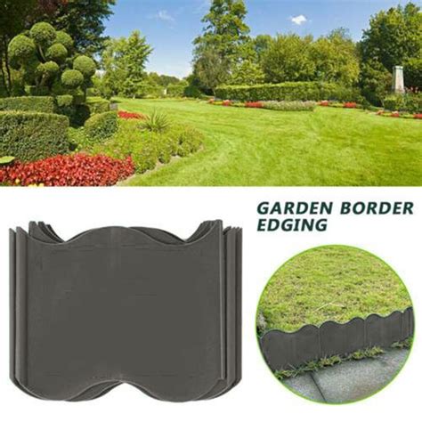 Garden Flexible Lawn Grass Plastic Edging Border E Vicedeal