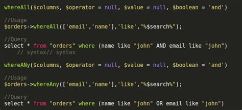 laravel introduces new query builder methods talha abdullah posted on
