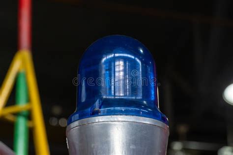 Vintage Blue Emergency Vehicle Warning And Flashing Lights Police Car Stock Image Image Of