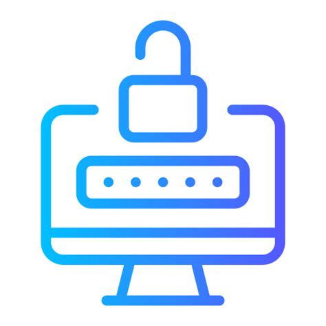 Password Generic Gradient Icon