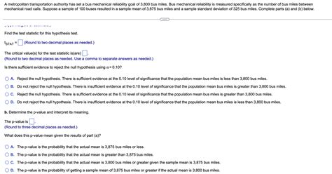 Solved Find The Test Statistic For This Hypothesis Test Chegg