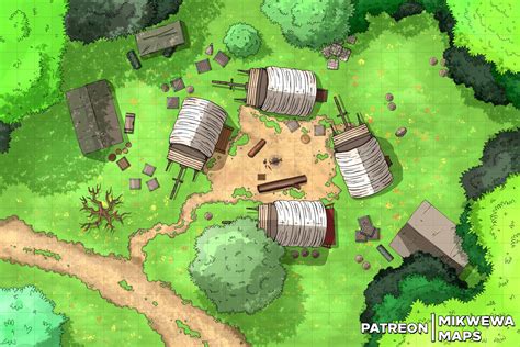 Caravan Camp for your random outdoor encounters [30x20] : r/DungeonMasters
