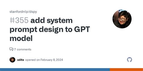 Add System Prompt Design To Gpt Model Issue Stanfordnlp Dspy Github