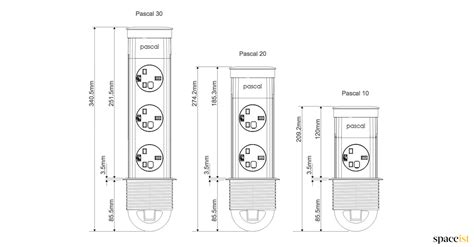 Pascal Pop Up Plug USB Socket Plug USB Sockets Desk Spaceist