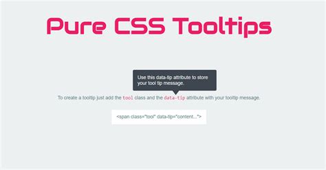 Best CSS Tooltip Designs Templates