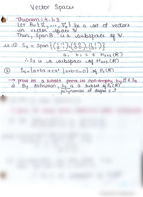 Math136 Quiz Vector Spaces Subspace Test With Examples Oneclass