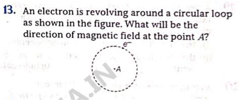 An Electron Is Revolving Around A Circular Loop As Shown In The Figure W