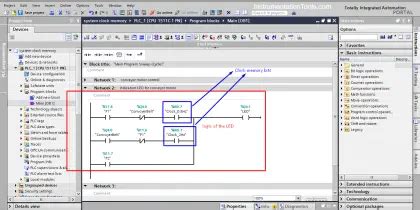 Using Clock Memory Bits In TIA Portal Siemens PLC