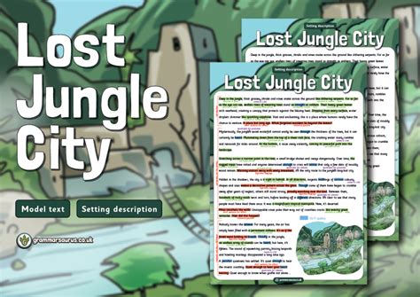 Year 3 Model Text Setting Description Lost Jungle City Grammarsaurus