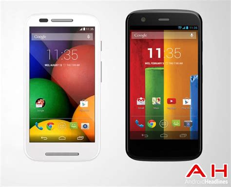 Android Phone Comparisons Moto G Vs Moto E