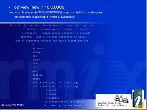 PPT Informix Enterprise Replication Overview Configuration Monitoring PowerPoint