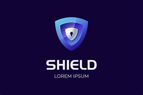 Cyber Defense Shield Logo For Internet Data Security Design 20334692