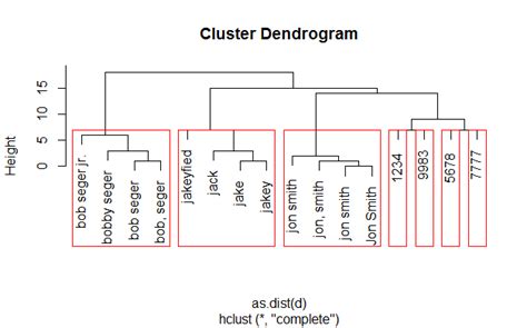 Approximate String Matching Within Single List R Stack Overflow