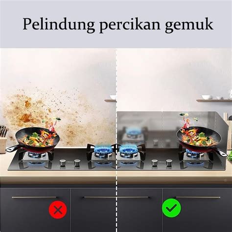 Jual Digunakan Di Rumah Penutup Pelindung Kompor Dapur Anti Cipratan