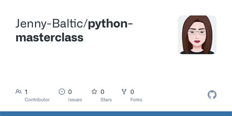 Github Jenny Balticpython Masterclass