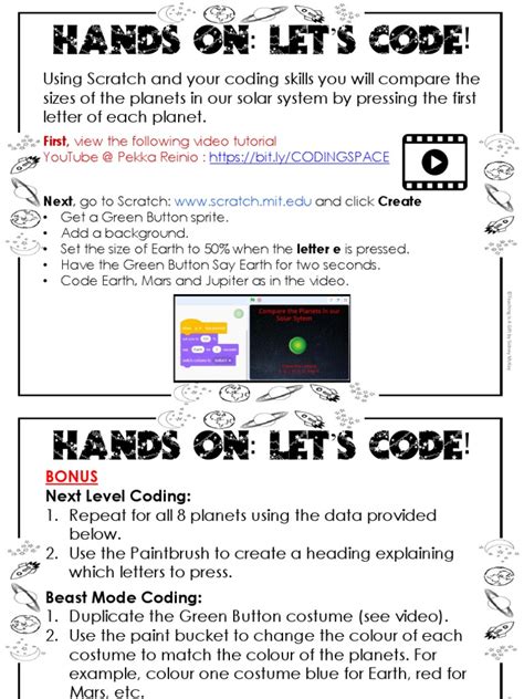 grade 6 science space coding pdf pdf