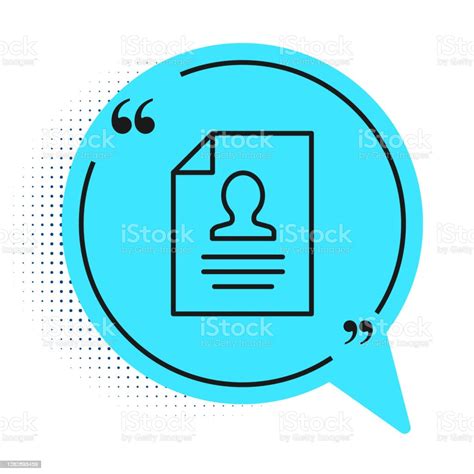 흰색 배경에서 격리된 검은색 선 다시 시작 아이콘입니다 Cv 응용 프로그램 전문 직원을 검색 인력 분석 이재개됩니다 파란색 음성 버블 기호입니다 벡터 0명에 대한 스톡 벡터