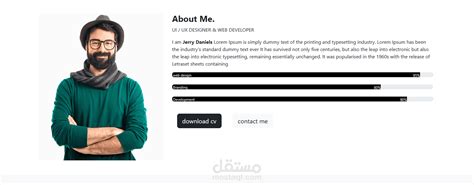 Web design by html CSS bootstrap with animation مستقل