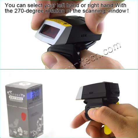 Bluetooth Qr Code Scanner D Barcode Ring With Wearable Armband For Pharmacy Online Shop
